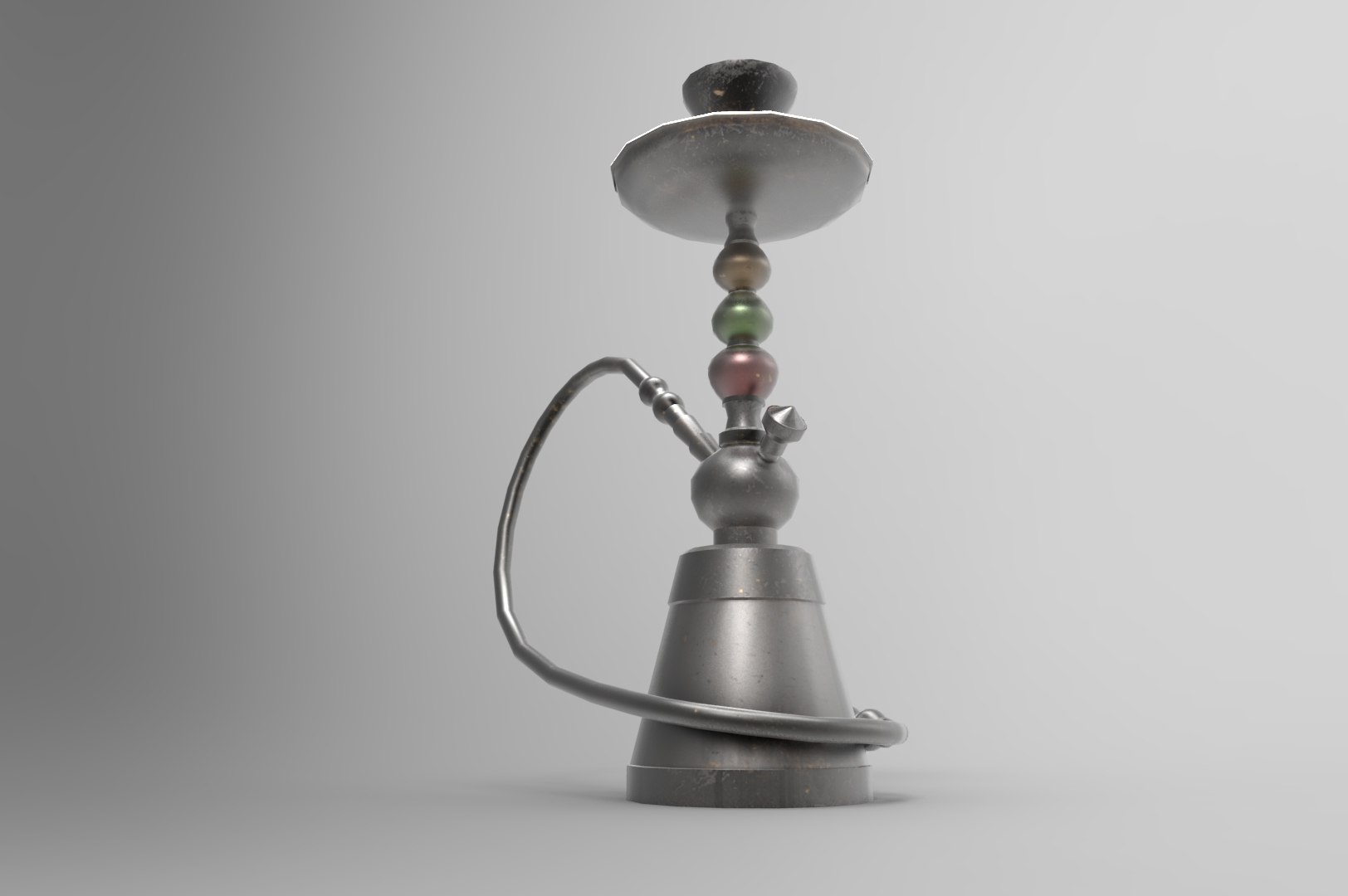 used low-poly chicha 3d model