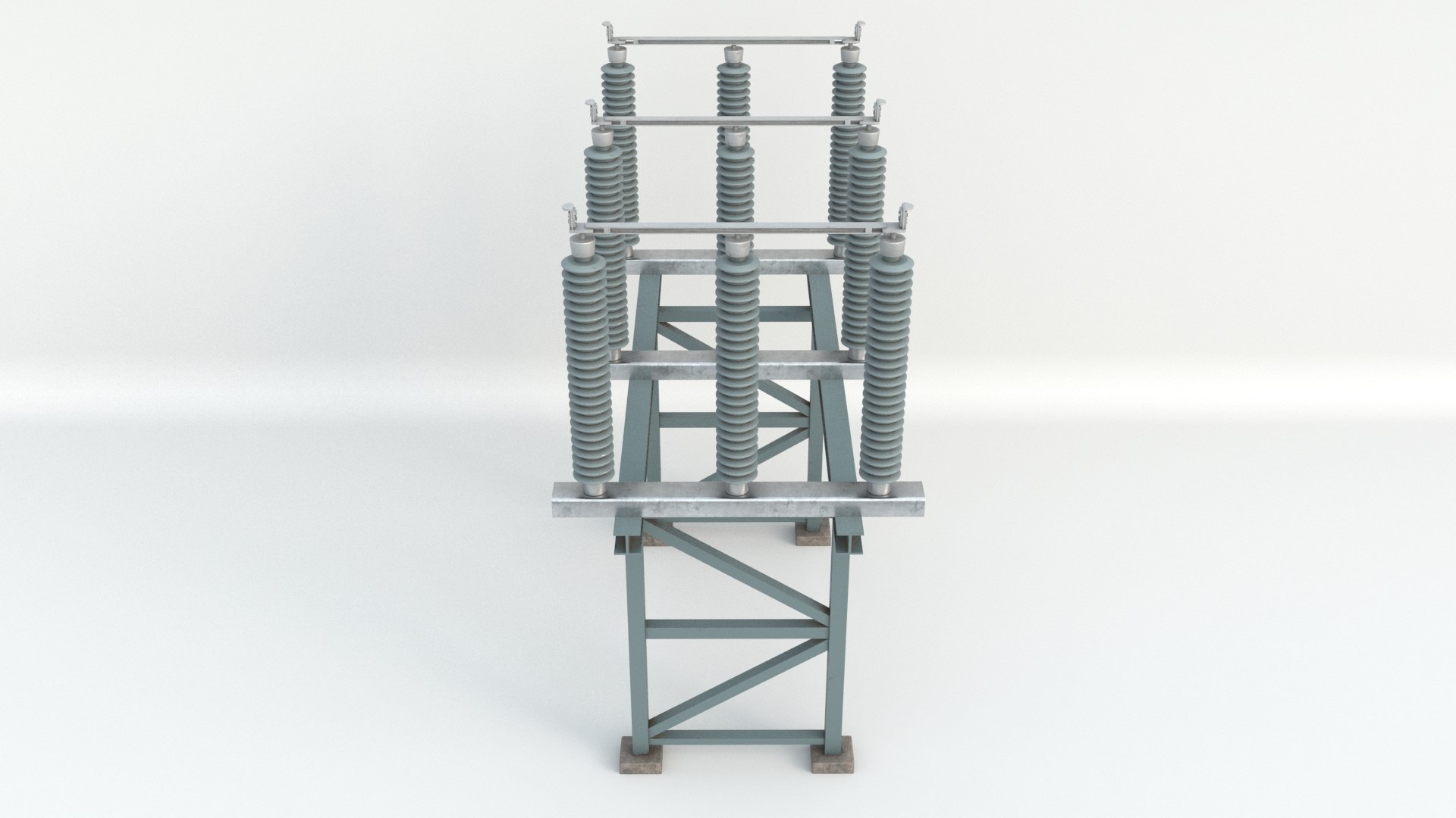 Substation Disconnector PBR 3D Model - TurboSquid 2285575