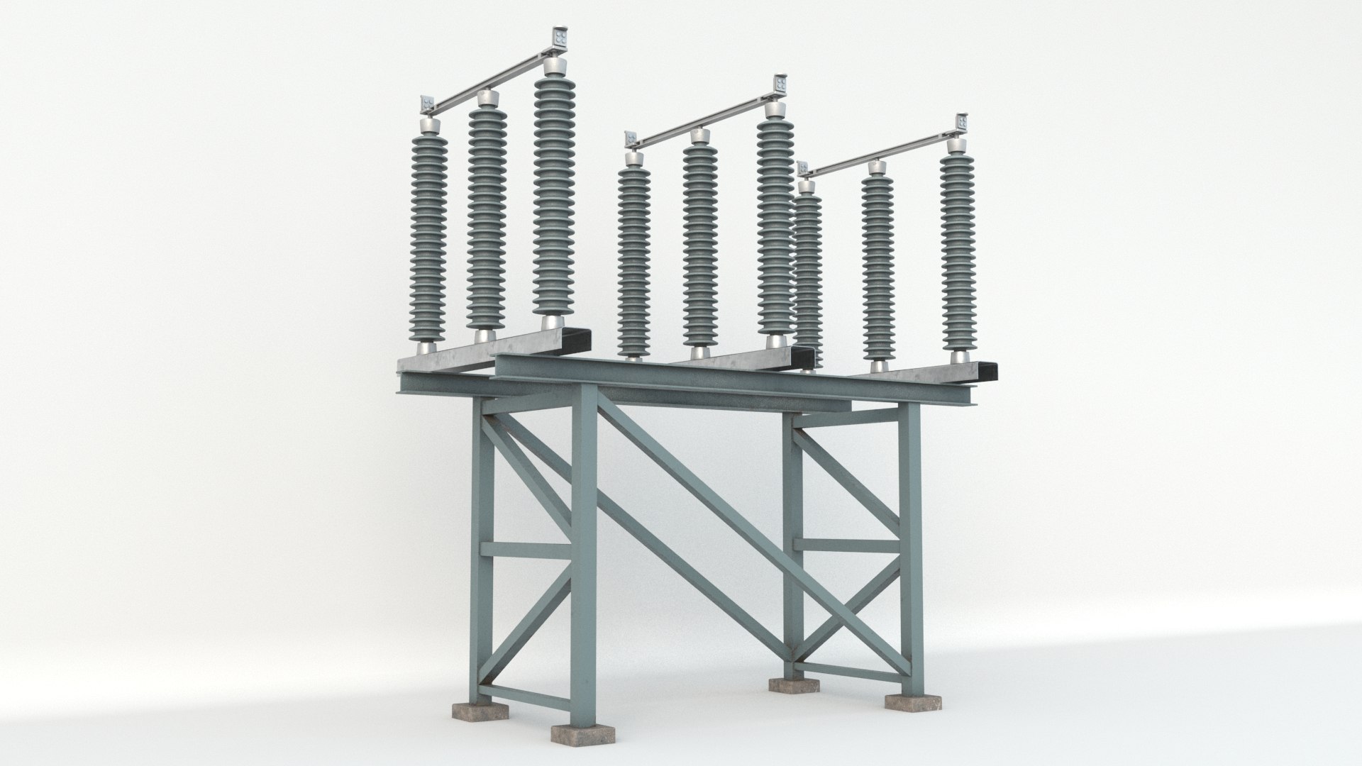 Substation Disconnector PBR 3D Model - TurboSquid 2285575
