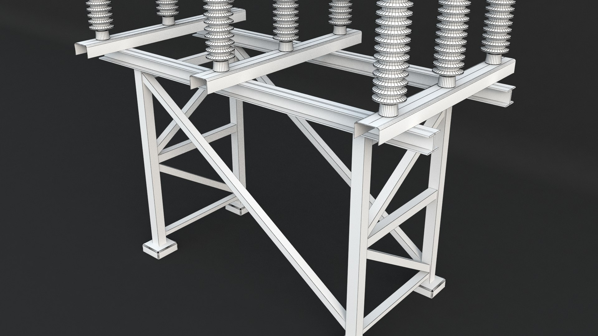 Substation Disconnector PBR 3D Model - TurboSquid 2285575