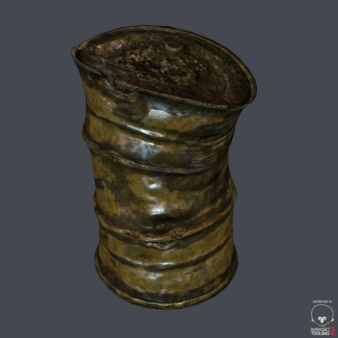 Damaged Barrel 3d Ma