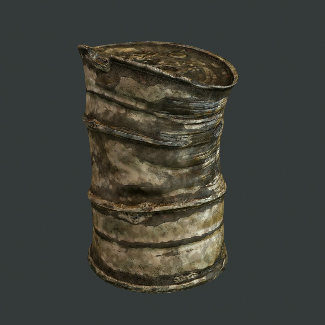 Damaged Barrel 3d Ma