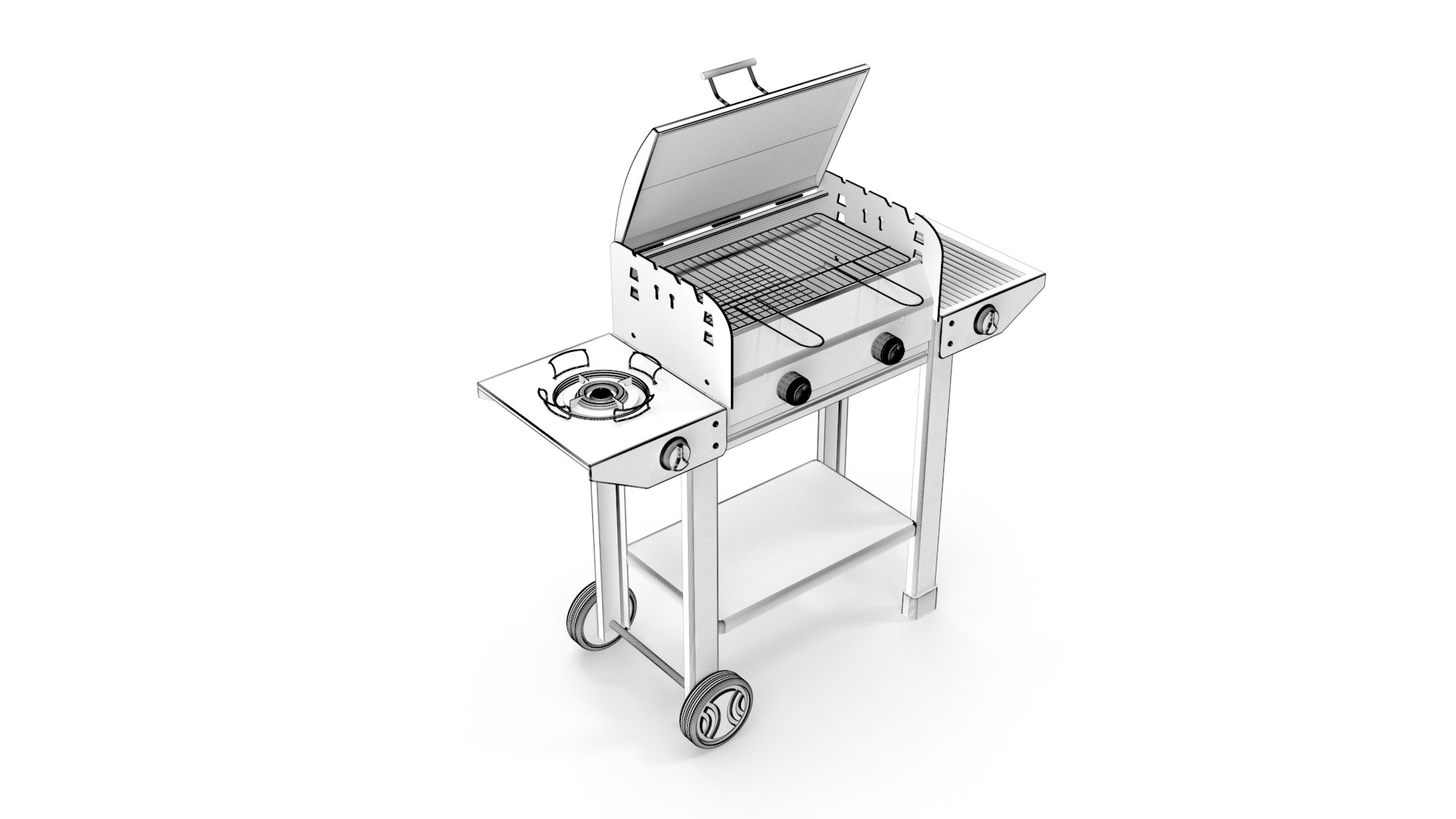 3D Portable Charcoal BBQ Grill - TurboSquid 2188590