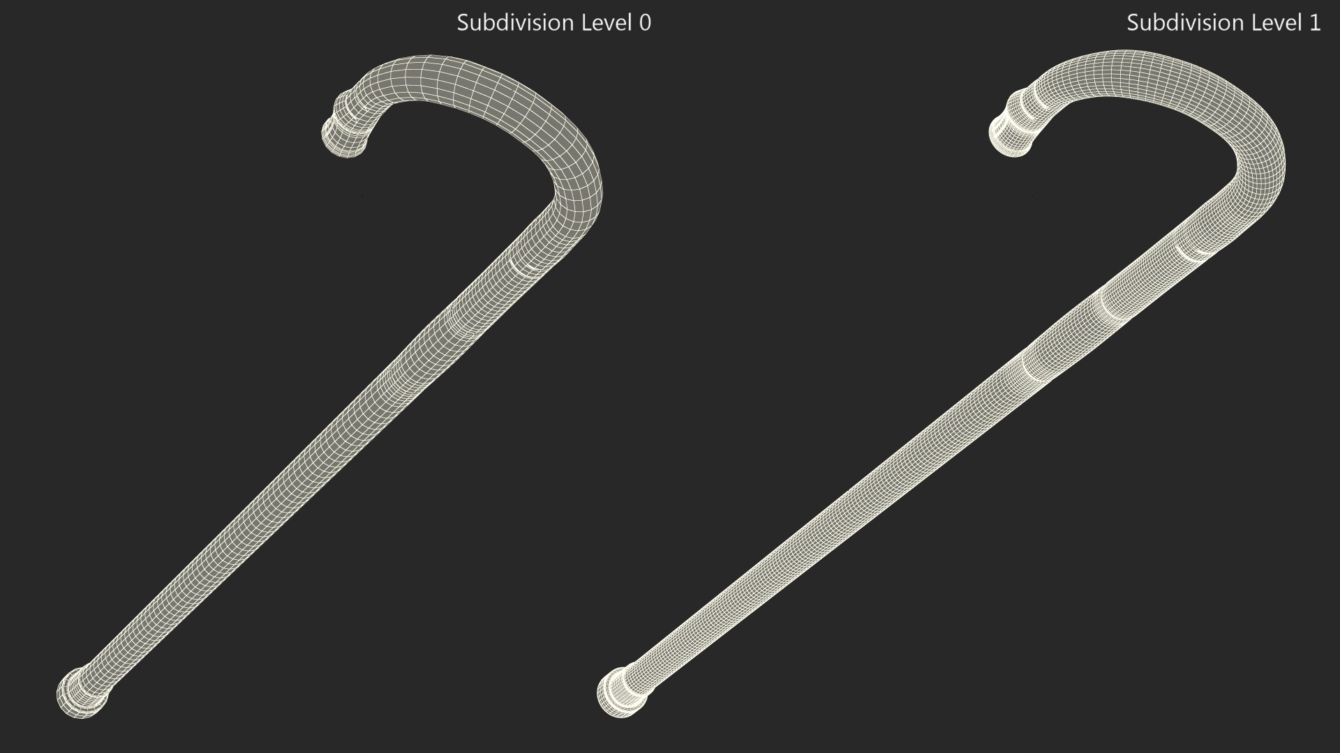 Bamboo Walking Cane 3D Model - TurboSquid 2112748