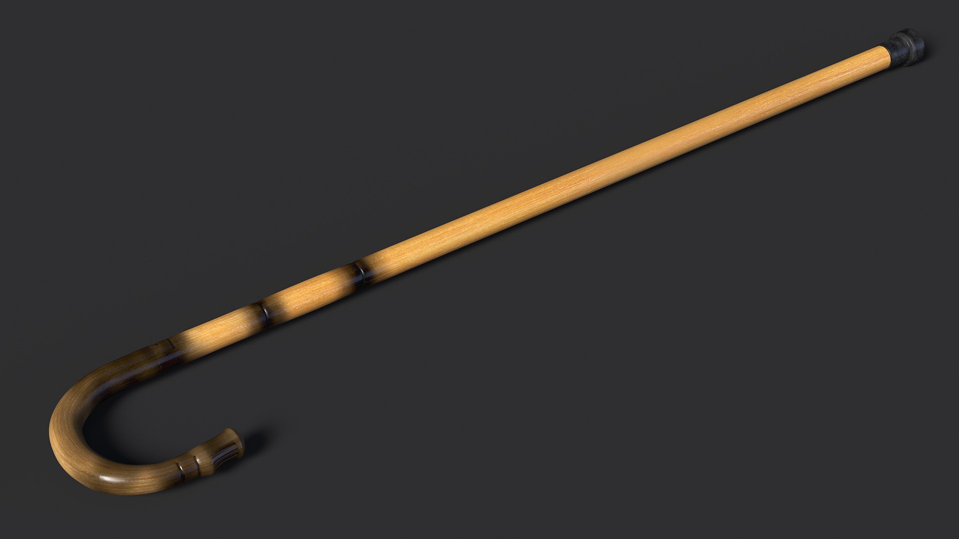 Bamboo Walking Cane 3D Model - TurboSquid 2112748