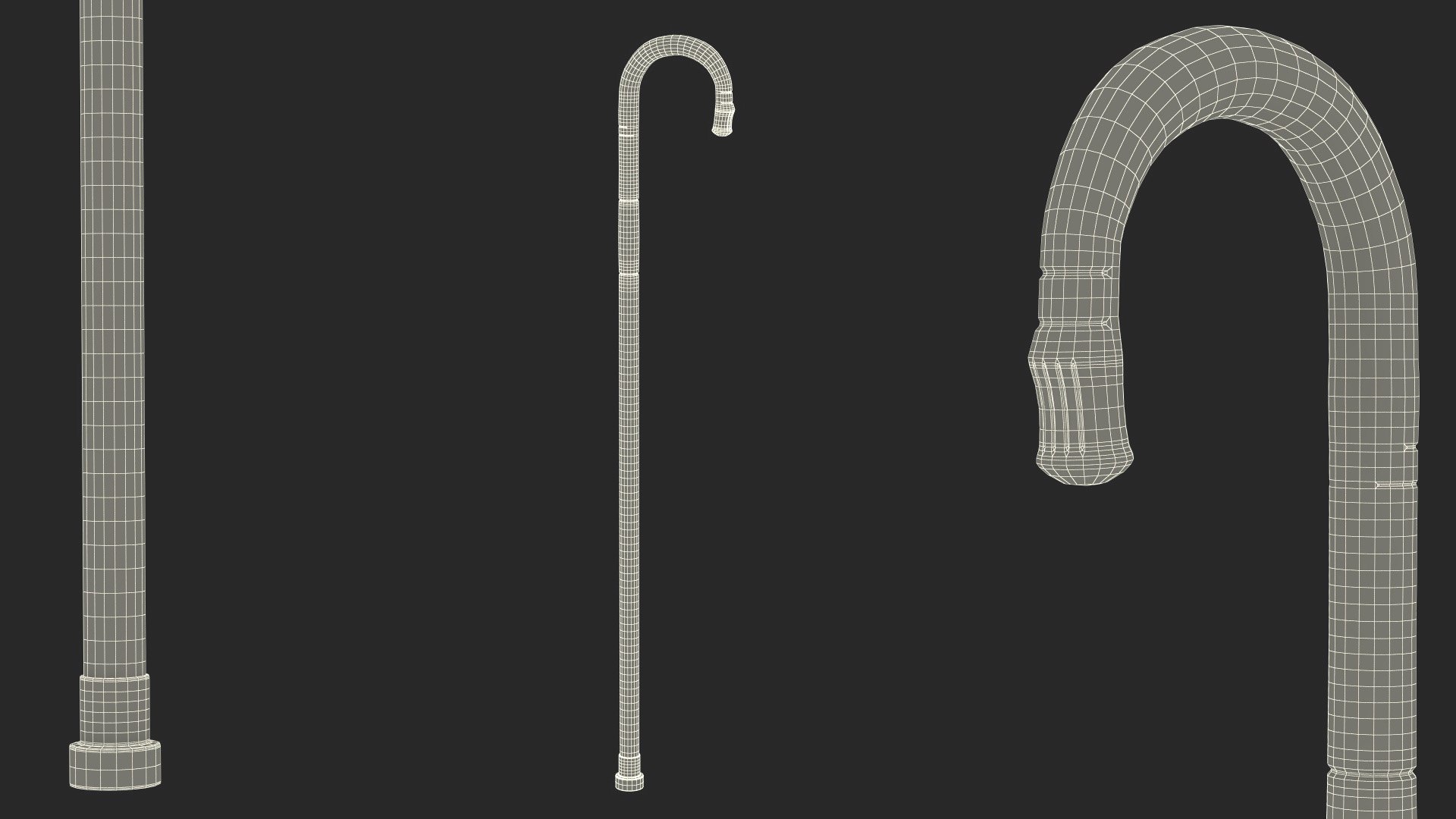 Bamboo Walking Cane 3D Model - TurboSquid 2112748