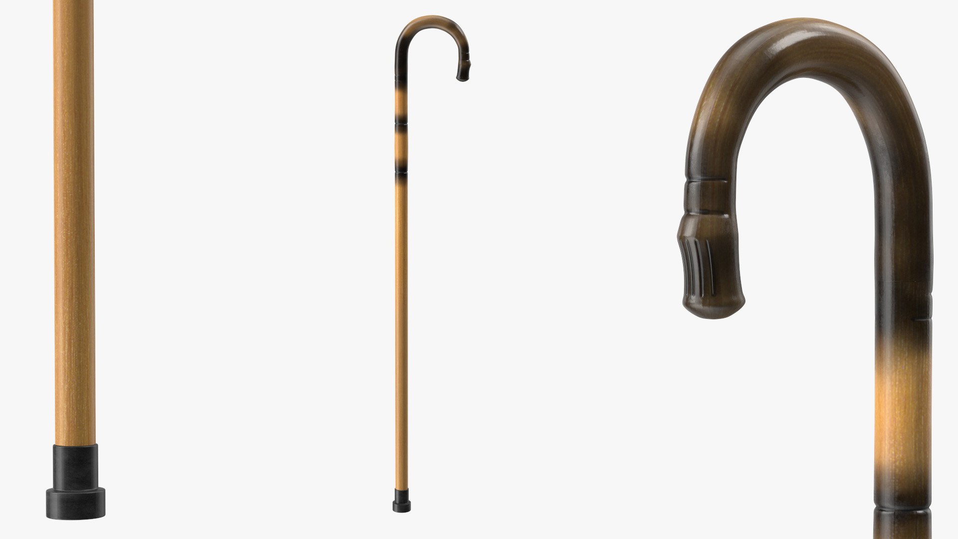 Bamboo Walking Cane 3D Model - TurboSquid 2112748