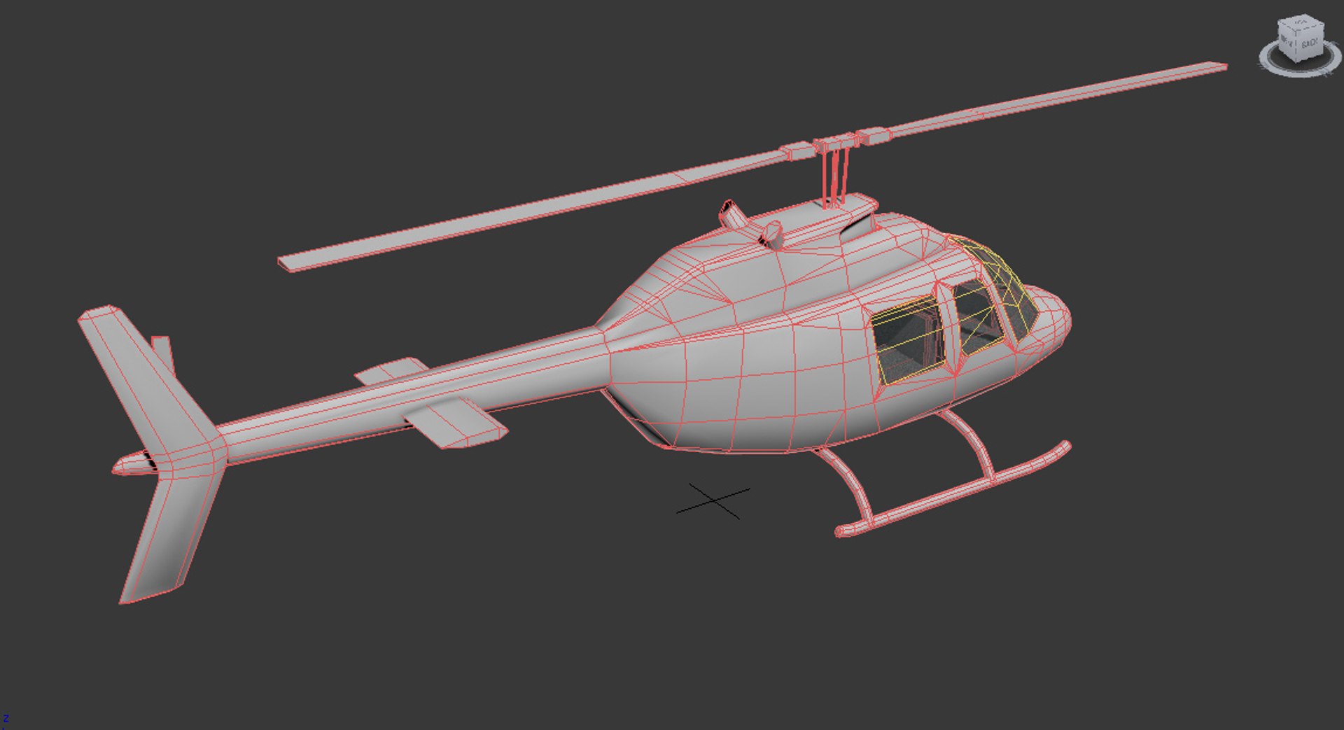 Helicopter Bell 206 3d Max