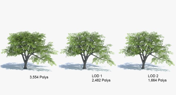 3ds max tree set polys