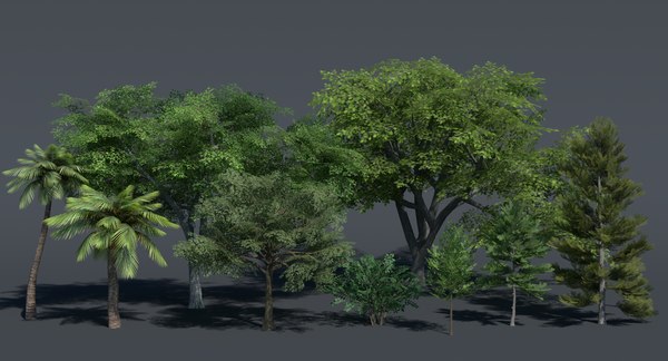 3ds max tree set polys