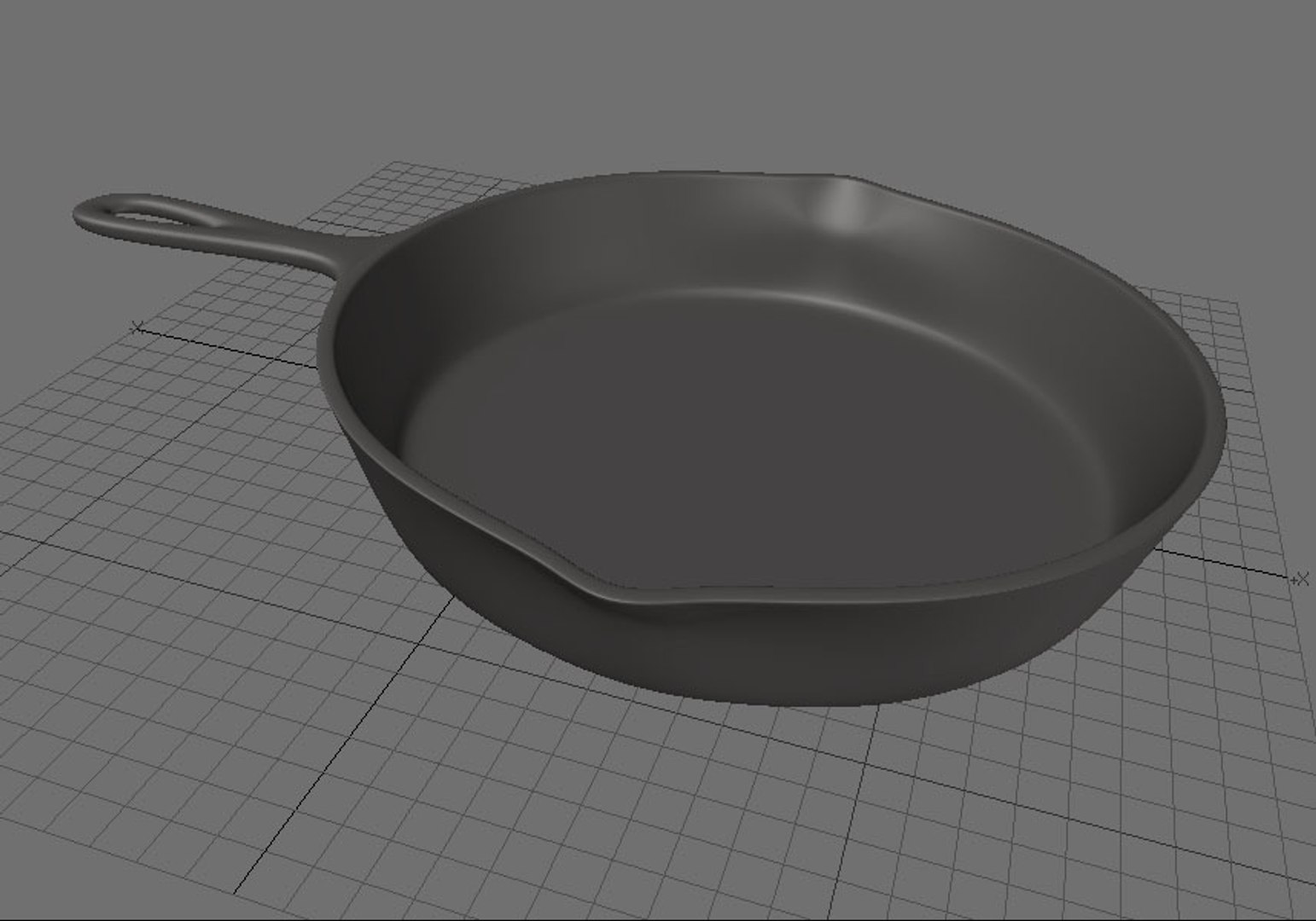 Free Cast Iron Skillet 3d Model