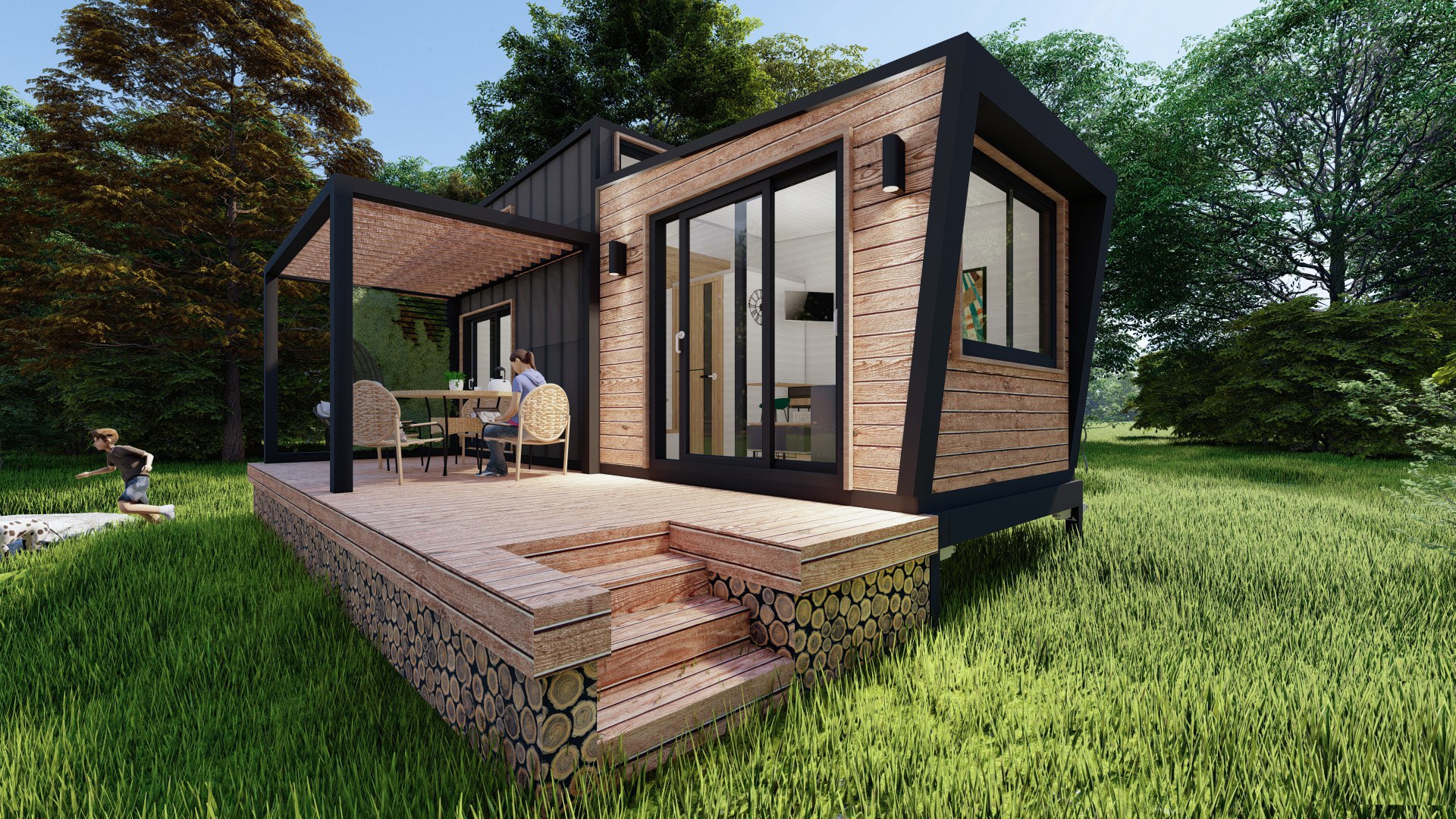 Tiny House Design 3D Model - TurboSquid 2064477
