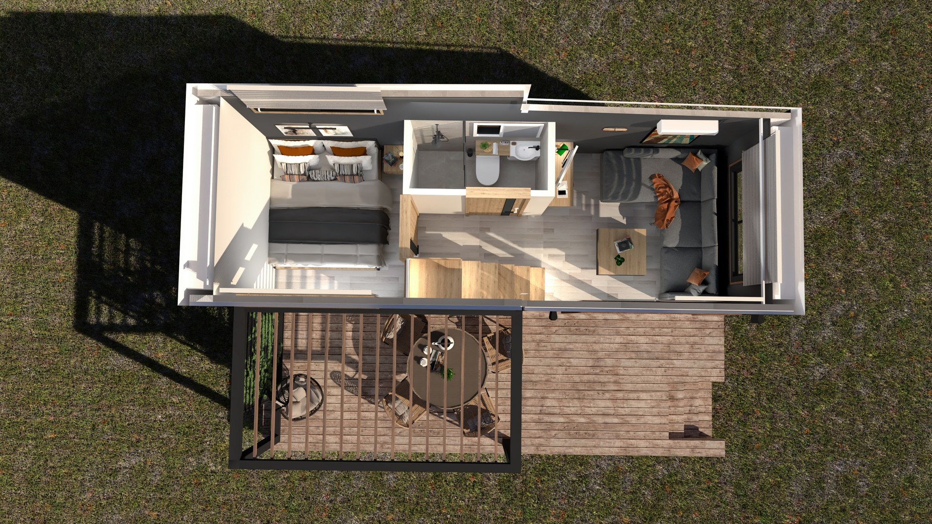 Tiny House Design 3D Model - TurboSquid 2064477