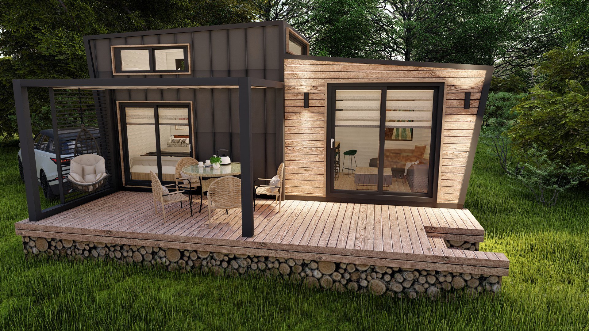 Tiny House Design 3D Model - TurboSquid 2064477