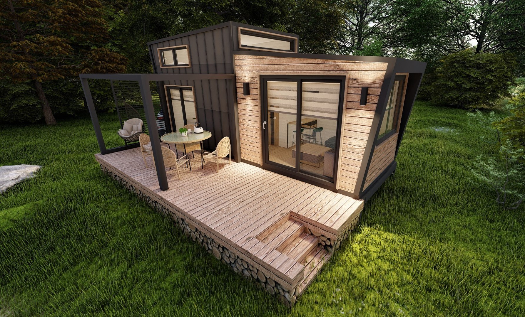 Tiny House Design 3D Model - TurboSquid 2064477