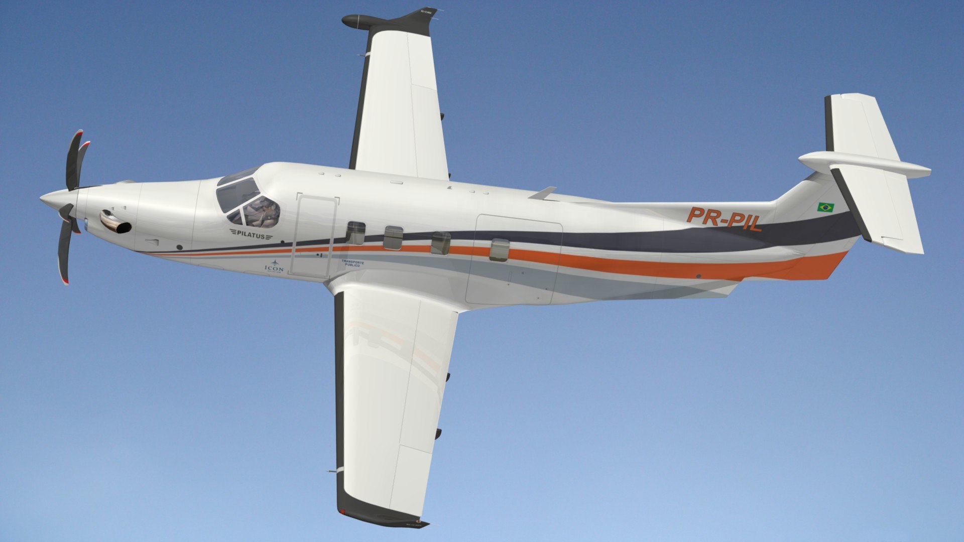 3D Pilatus PC12 Icon Aviation - TurboSquid 1838592