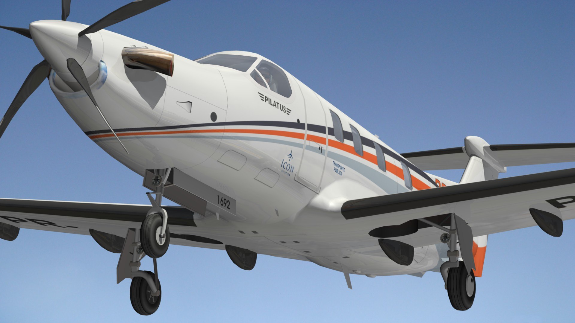 3D Pilatus PC12 Icon Aviation - TurboSquid 1838592