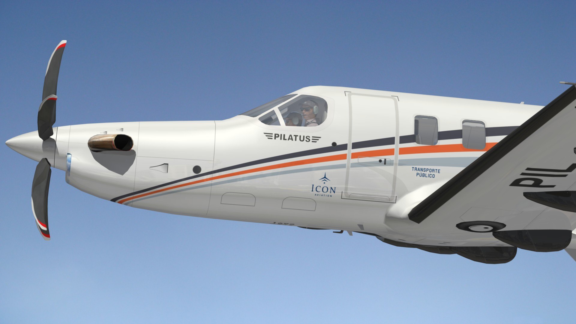 3D Pilatus PC12 Icon Aviation - TurboSquid 1838592