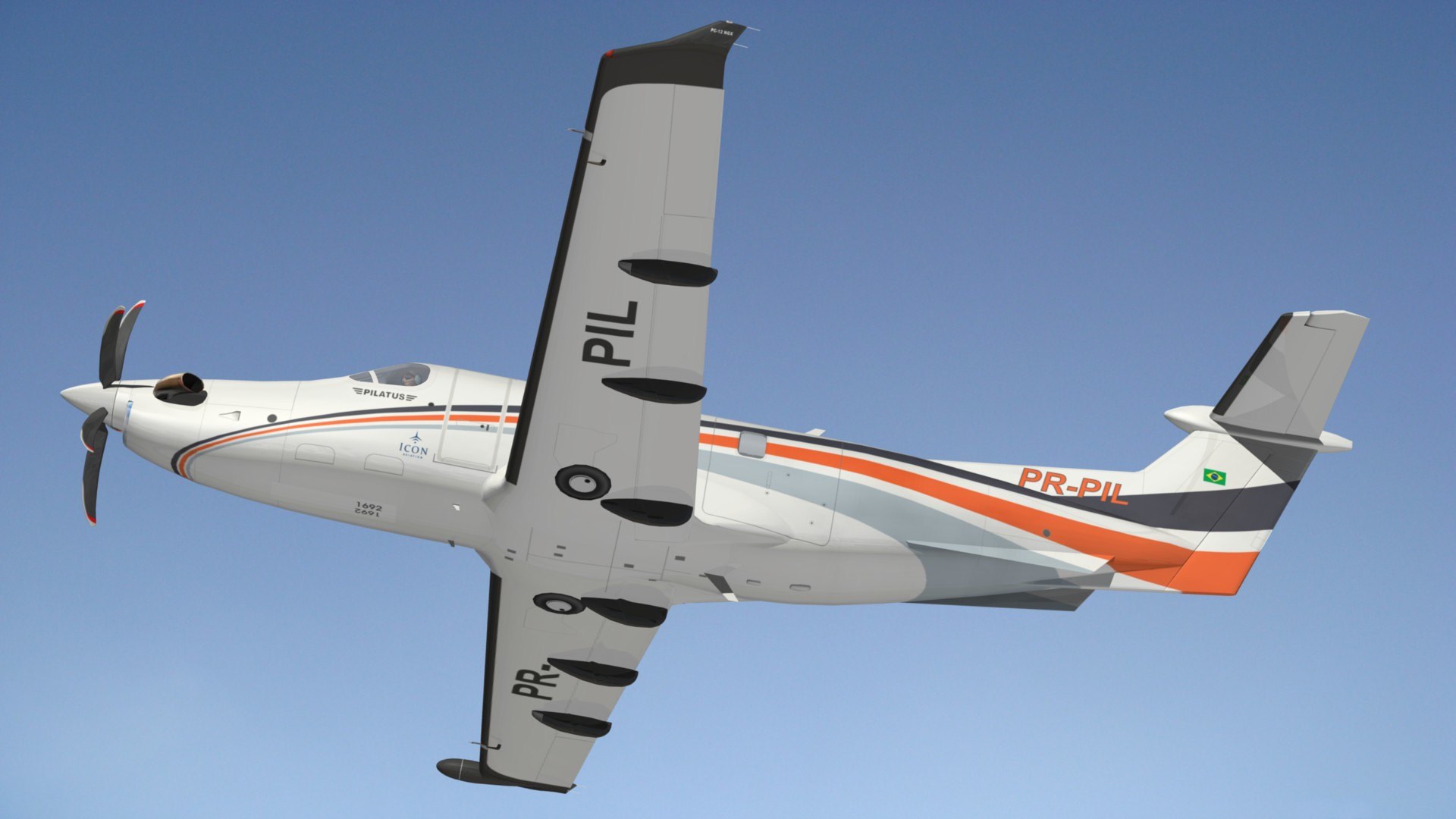 3D Pilatus PC12 Icon Aviation - TurboSquid 1838592