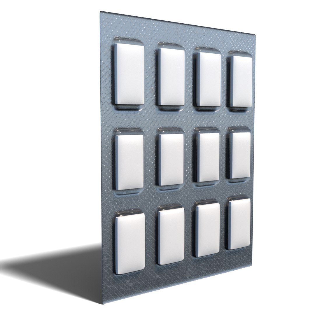 3D Mint Chewing Gum Pack Model - TurboSquid 2088930