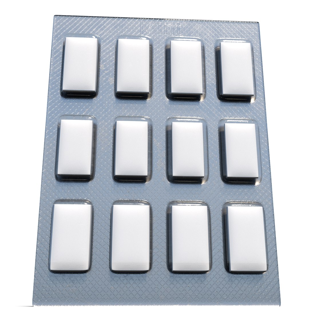 3D Mint Chewing Gum Pack Model - TurboSquid 2088930