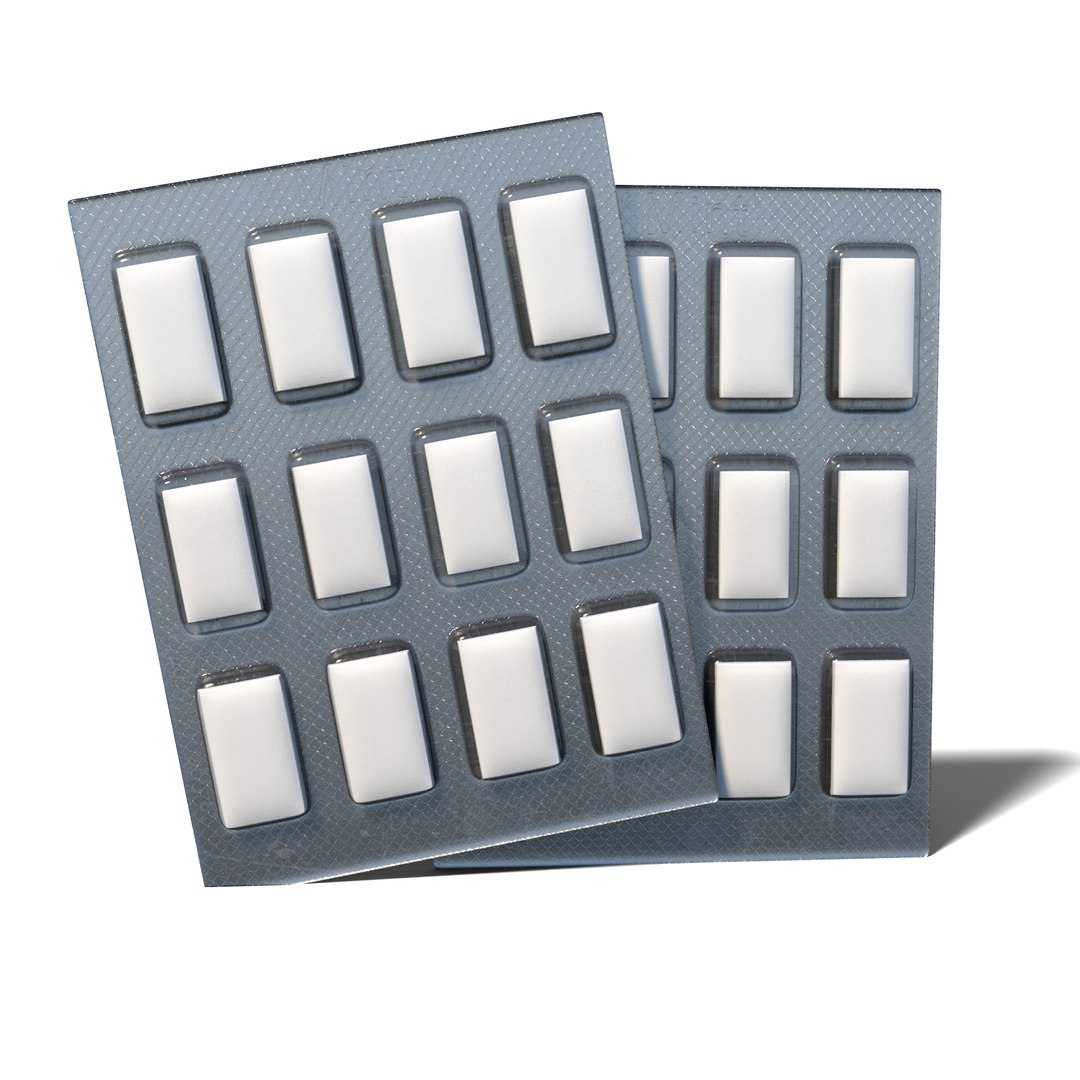 3D Mint Chewing Gum Pack Model - TurboSquid 2088930