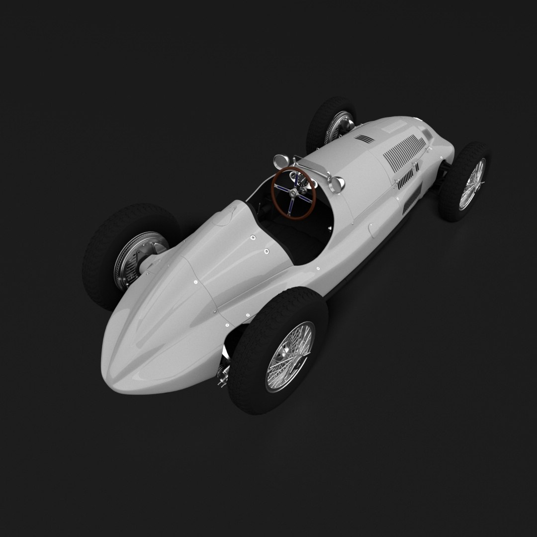 3D Mercedes-Benz W165 Formula Racing Car - TurboSquid 2363093