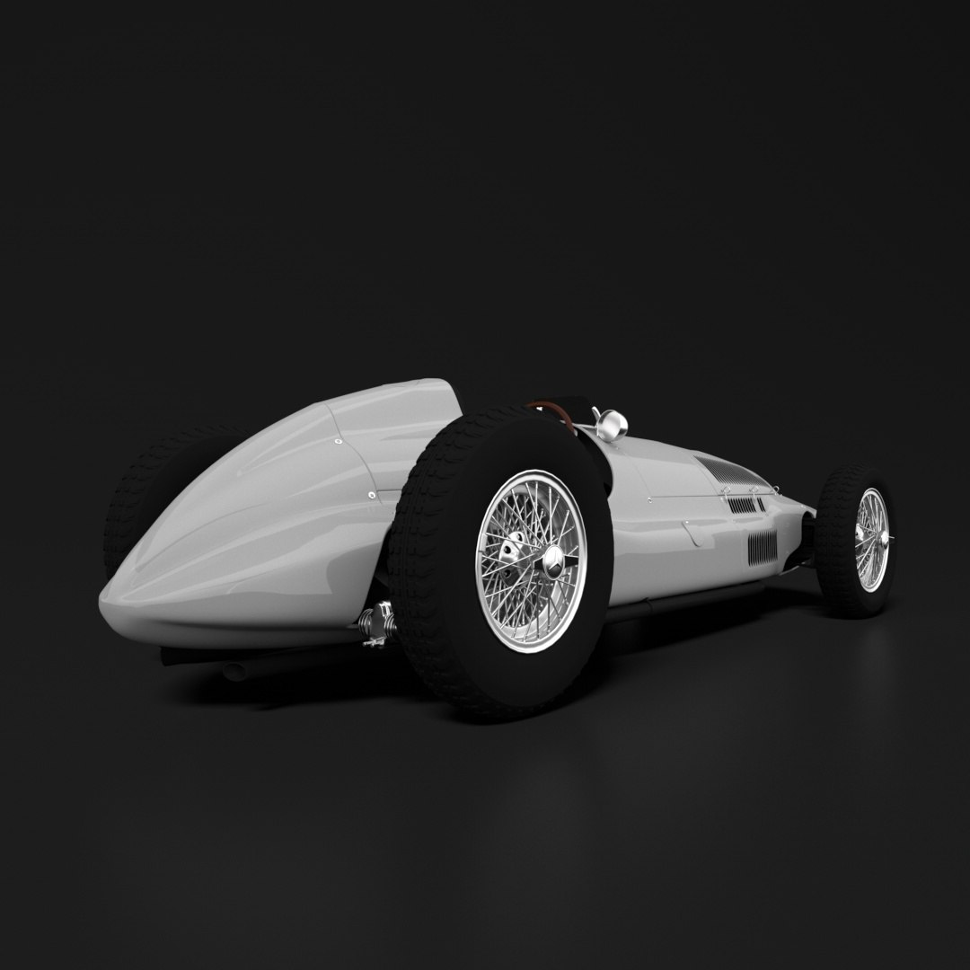3D Mercedes-Benz W165 Formula Racing Car - TurboSquid 2363093