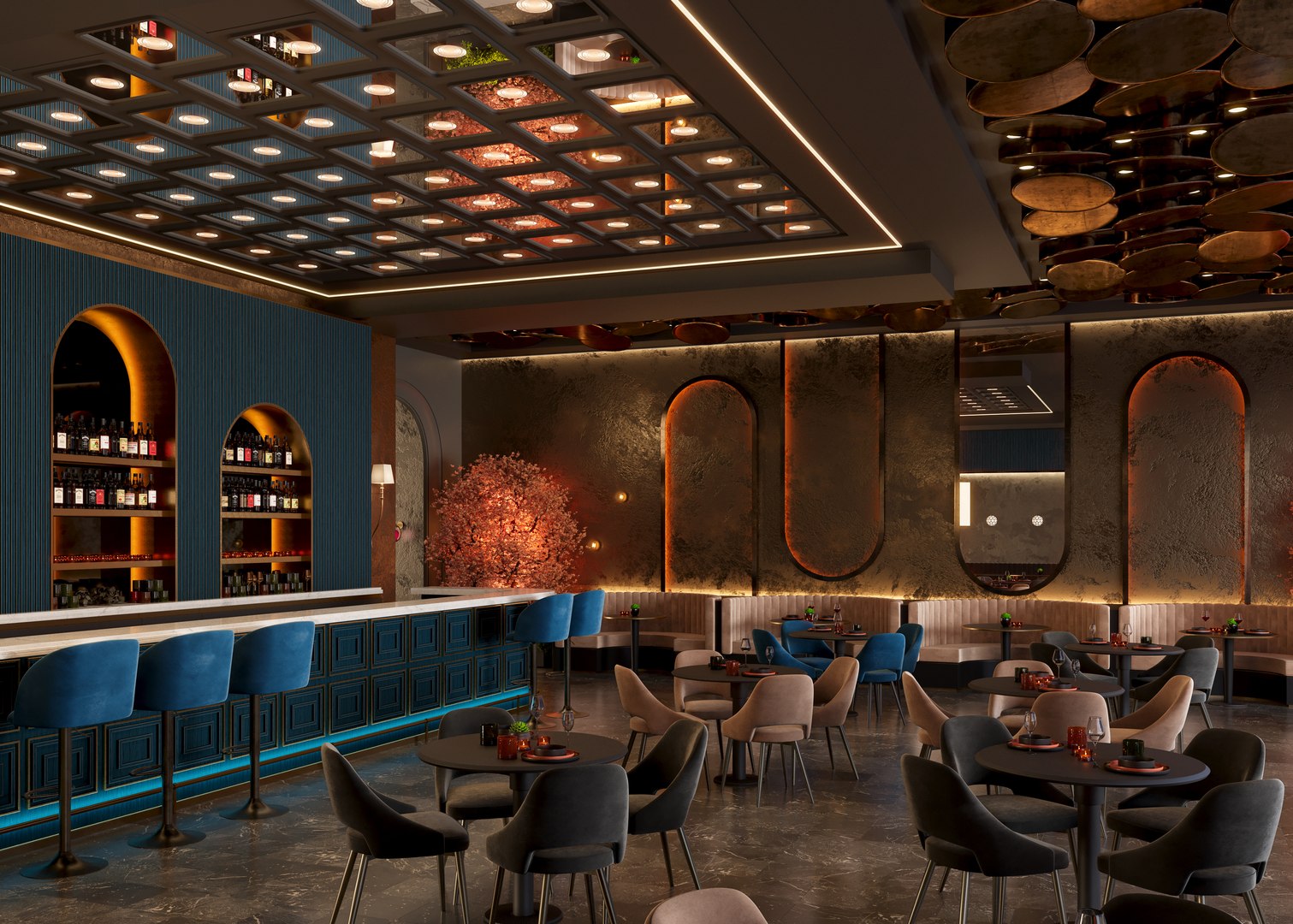 Restaurant Cafe Bar Pub Scene Render Ready 3D - TurboSquid 2321342