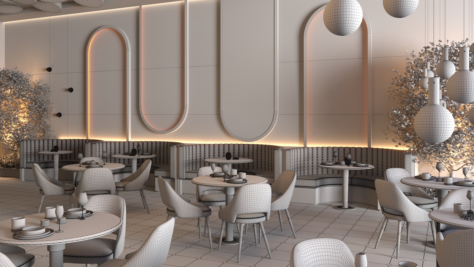 Restaurant Cafe Bar Pub Scene Render Ready 3D - TurboSquid 2321342