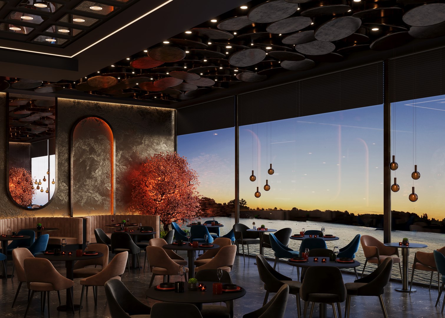 Restaurant Cafe Bar Pub Scene Render Ready 3D - TurboSquid 2321342