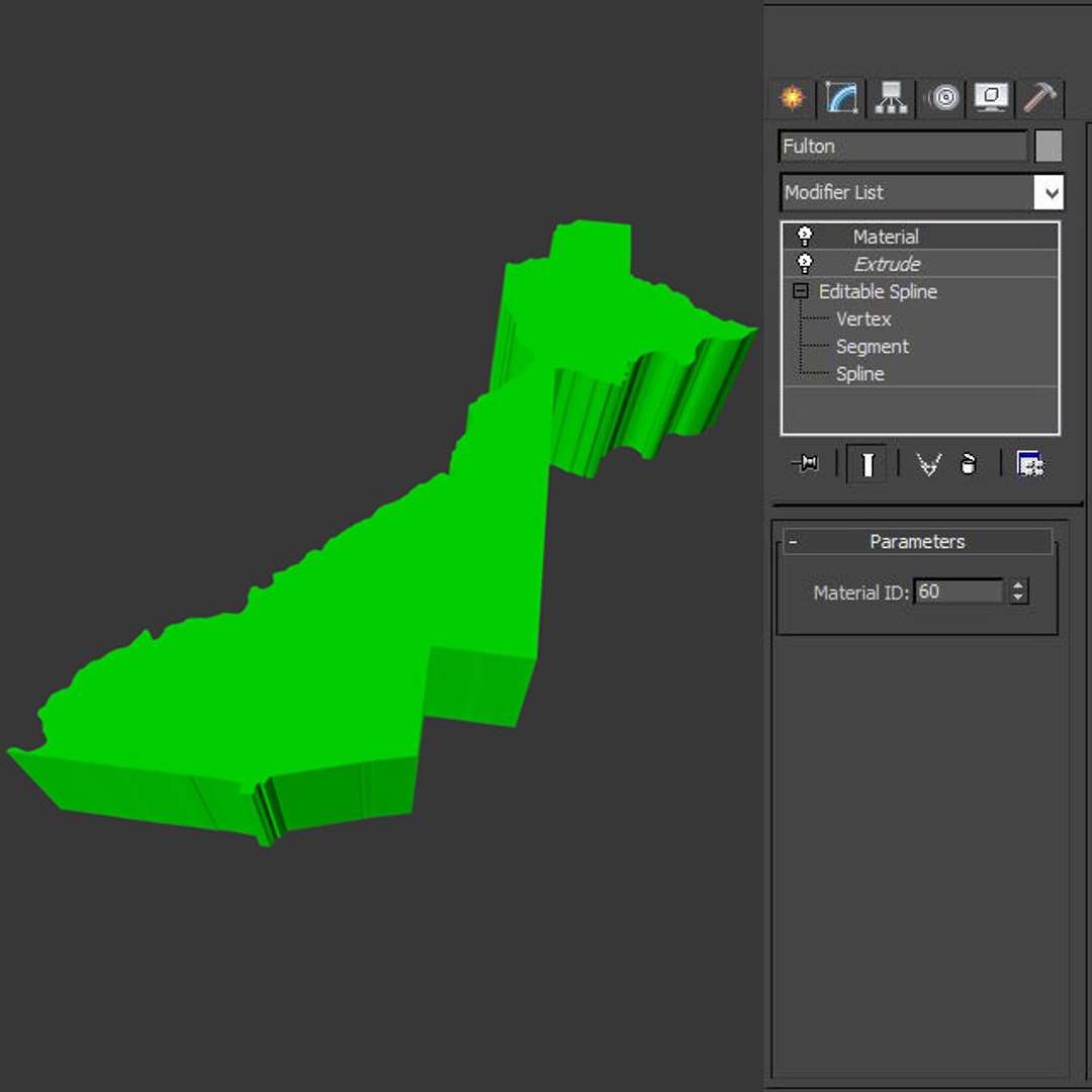 Counties Georgia 3d Model
