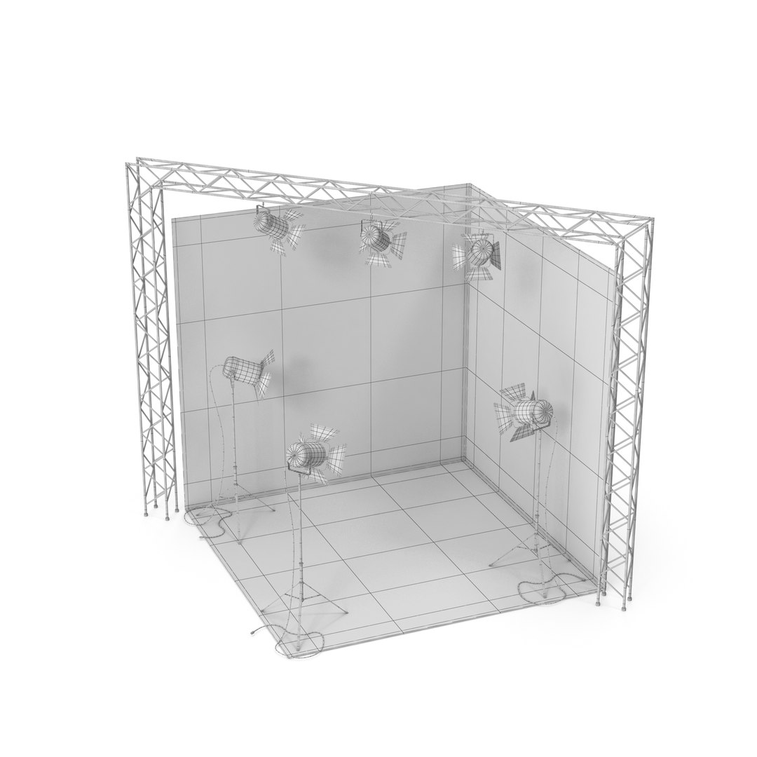 3D Green Studio Set - TurboSquid 2249543