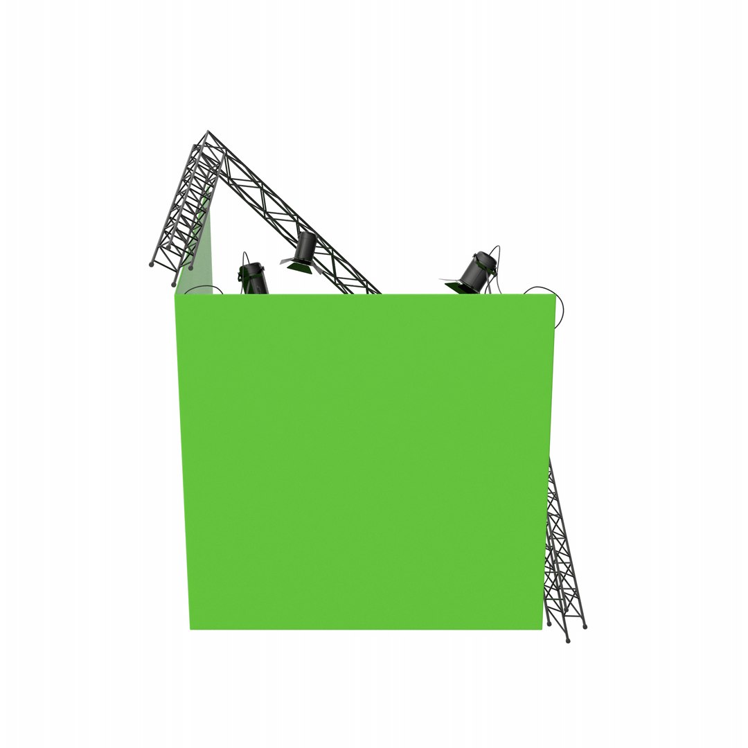 3D Green Studio Set - TurboSquid 2249543