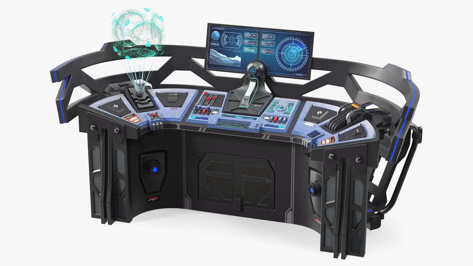 3D futuristic control panel - TurboSquid 1652221