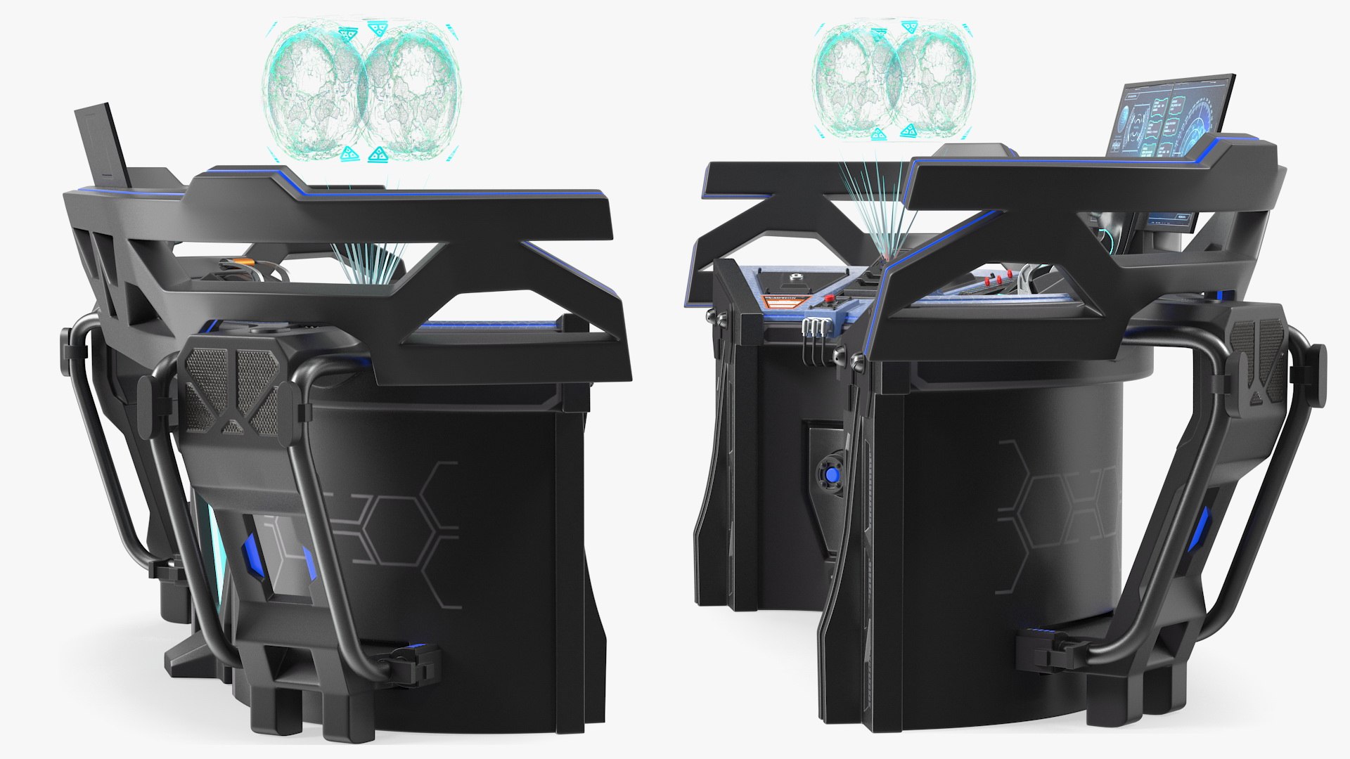 3D futuristic control panel - TurboSquid 1652221