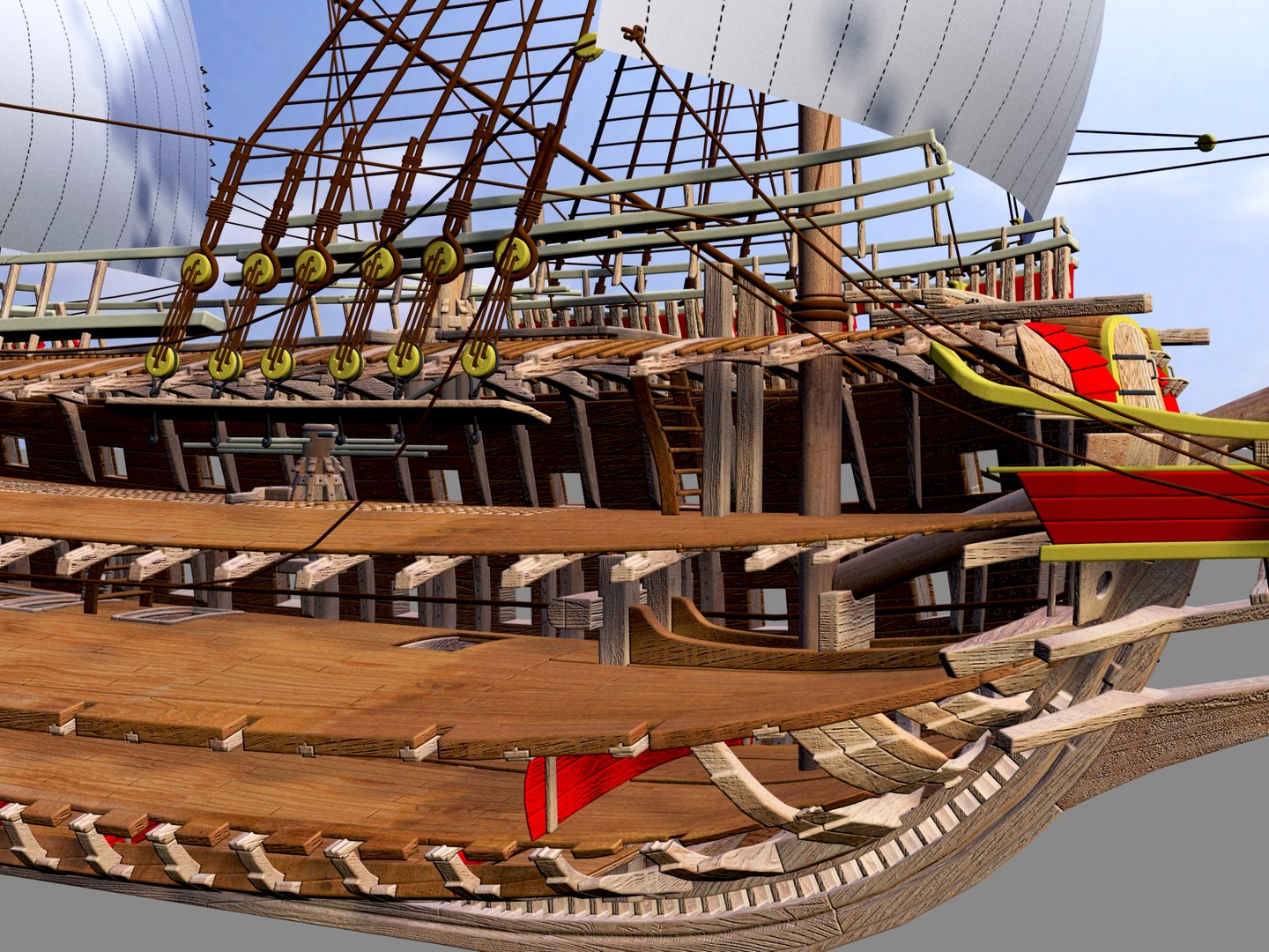 3D Royal Ship Vasa Part 1 The Hull And Part 2 The Rigging - TurboSquid ...