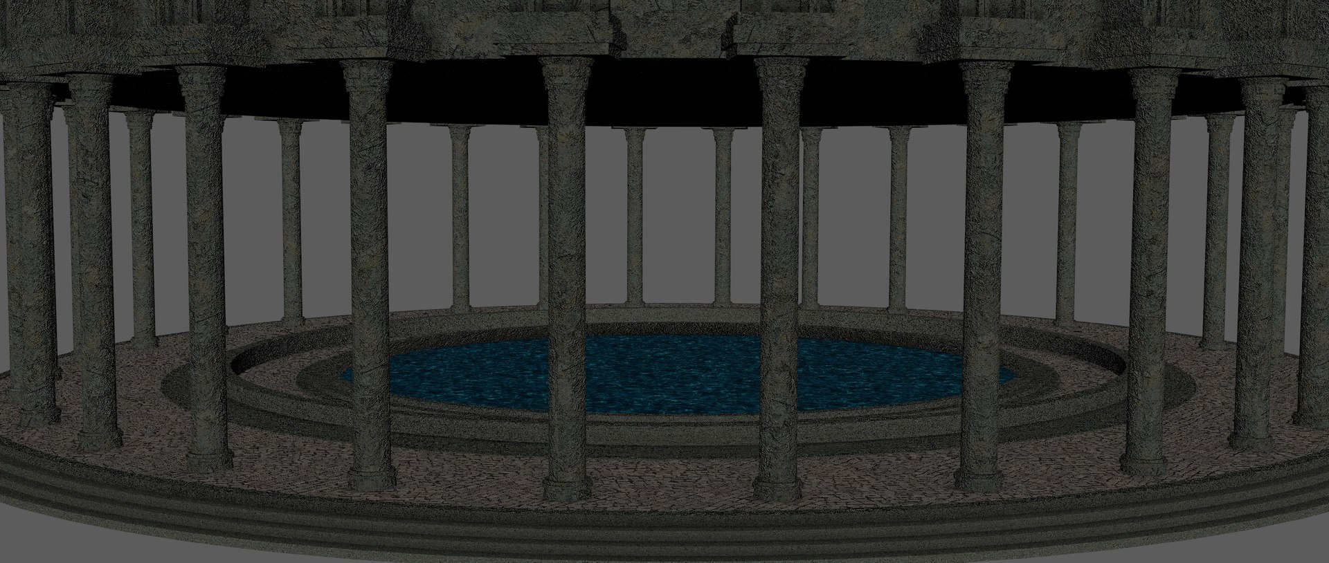 Classic Swimming Pool Temple 3D Model - TurboSquid 1737545