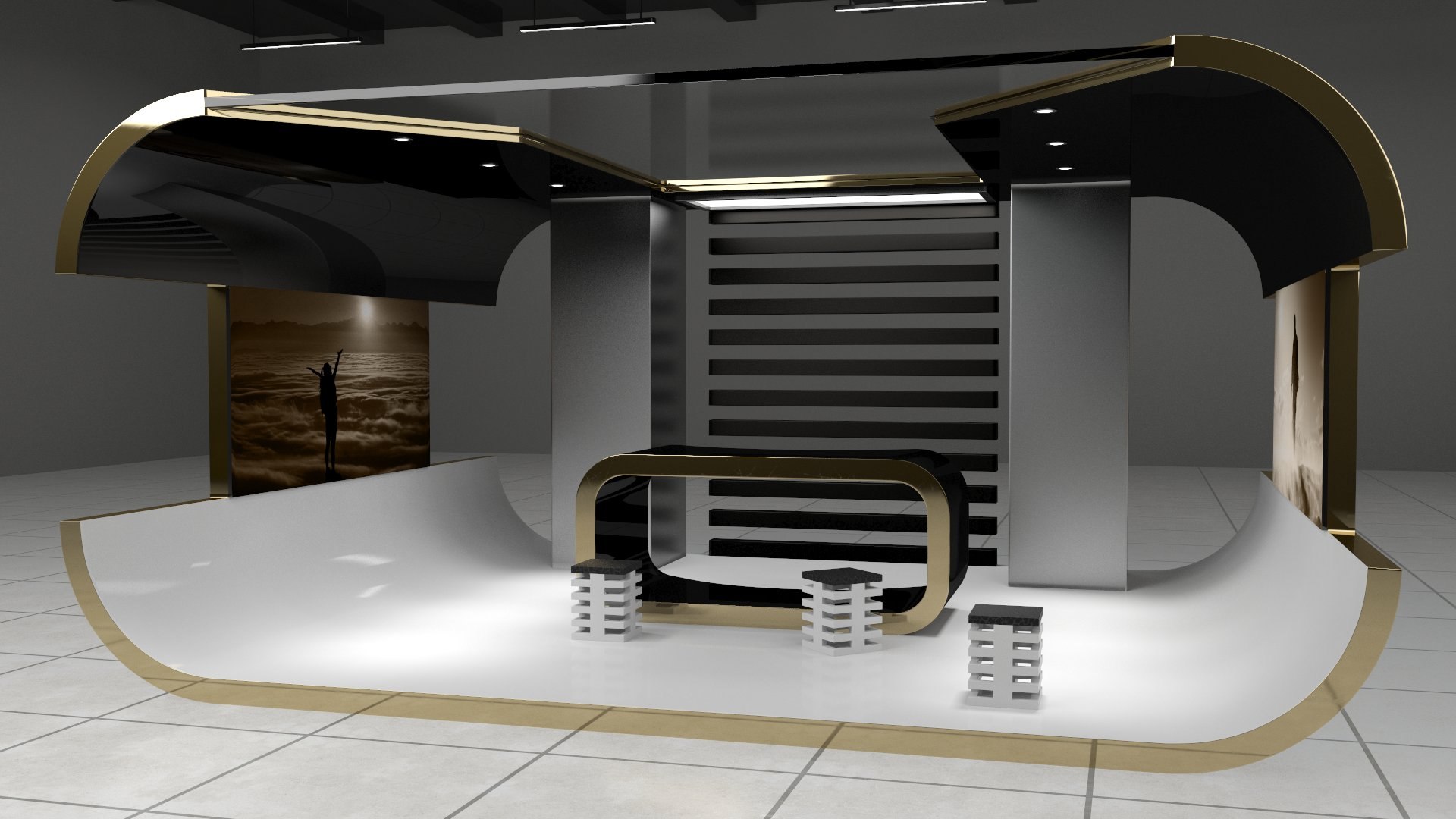 3D Exhibition Expo Stand Model - TurboSquid 1533092