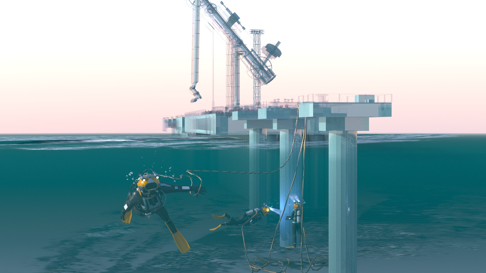 Berth With Divers 3D Model - TurboSquid 2020819