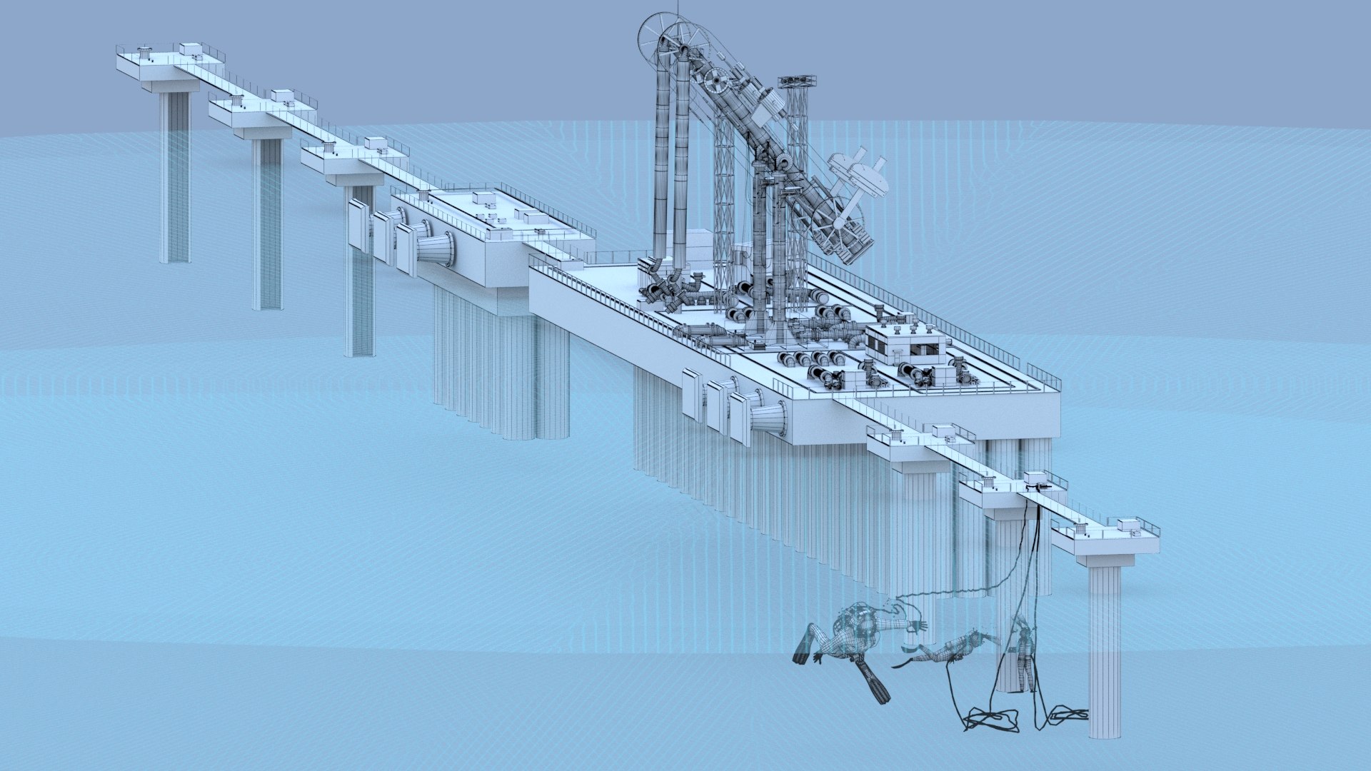 Berth With Divers 3D Model - TurboSquid 2020819