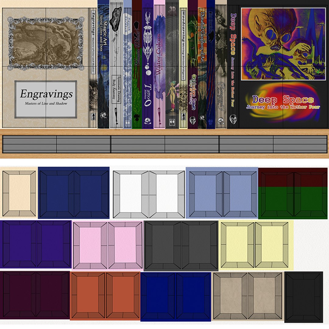 3D Books Set 01 - TurboSquid 2049902