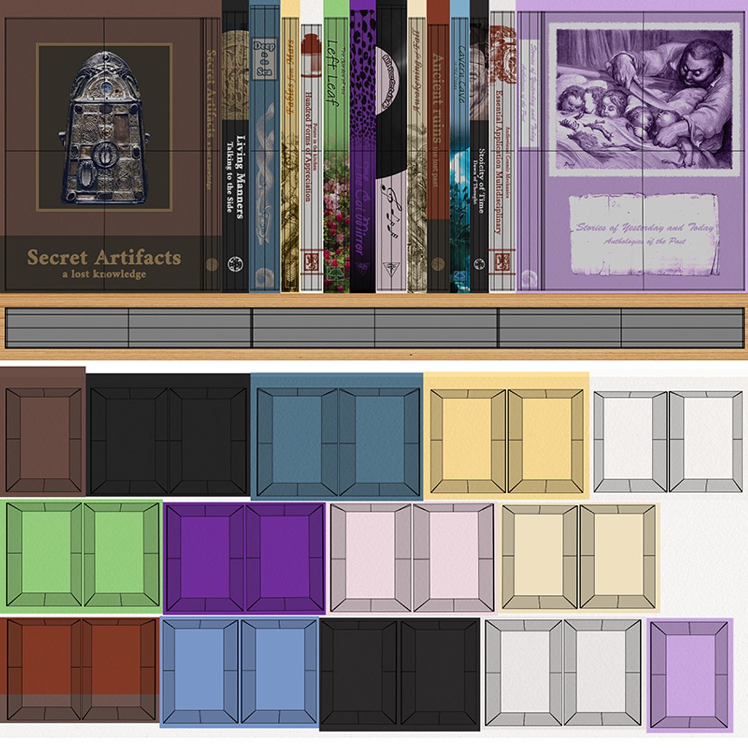 3D Books Set 01 - TurboSquid 2049902