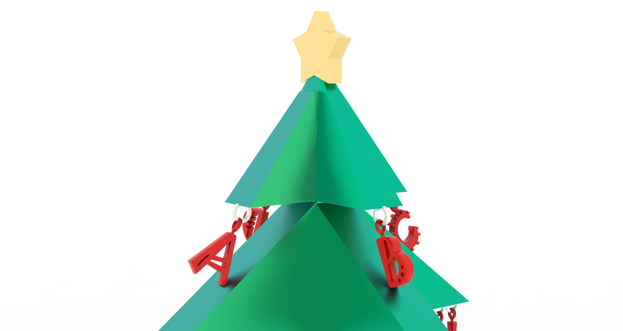 Christmas tree feet height model - TurboSquid 1658479