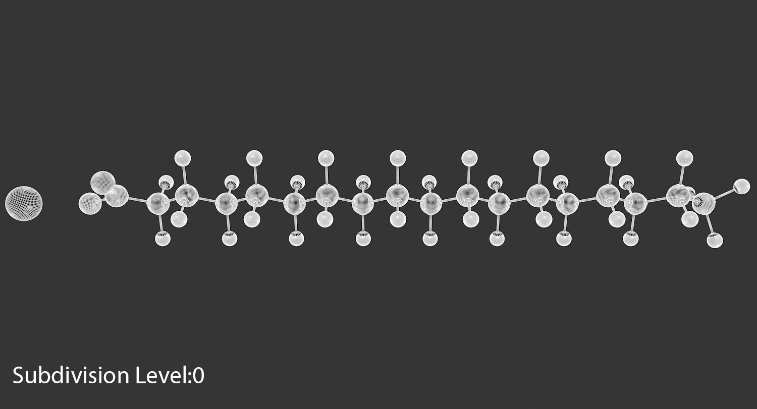 Sodium stearate molecule 3D model - TurboSquid 1425472