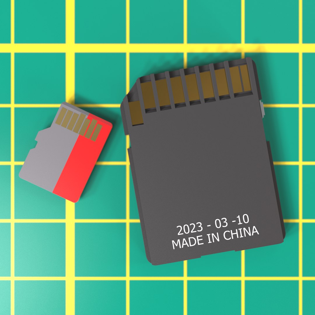3D Model SD Cards - TurboSquid 2175370