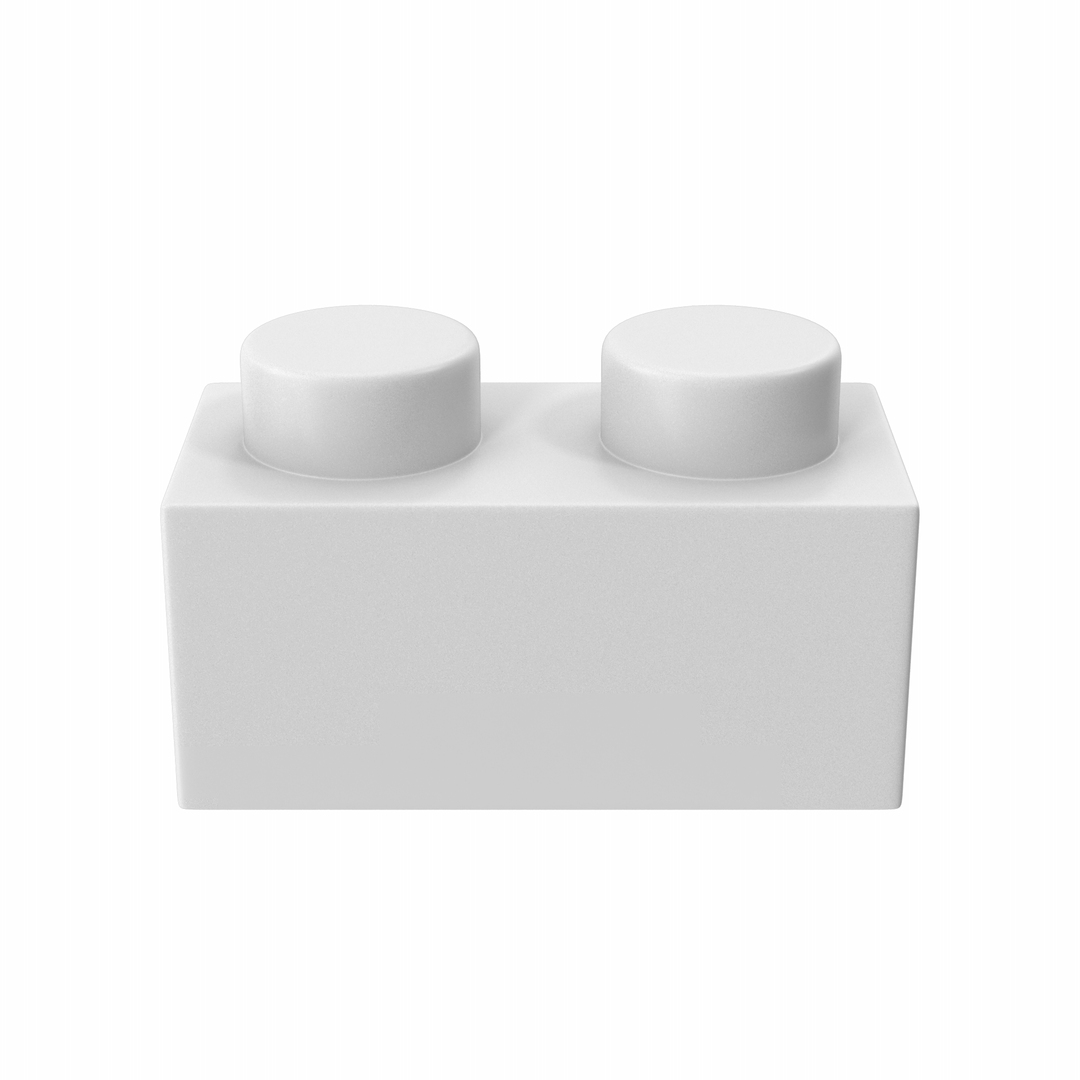 3D Toy Block 1x2 - TurboSquid 2372383