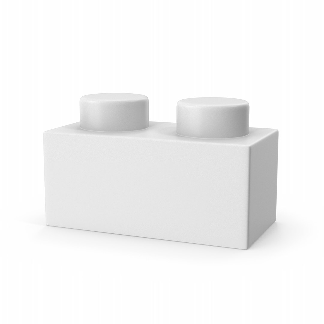 3D Toy Block 1x2 - TurboSquid 2372383