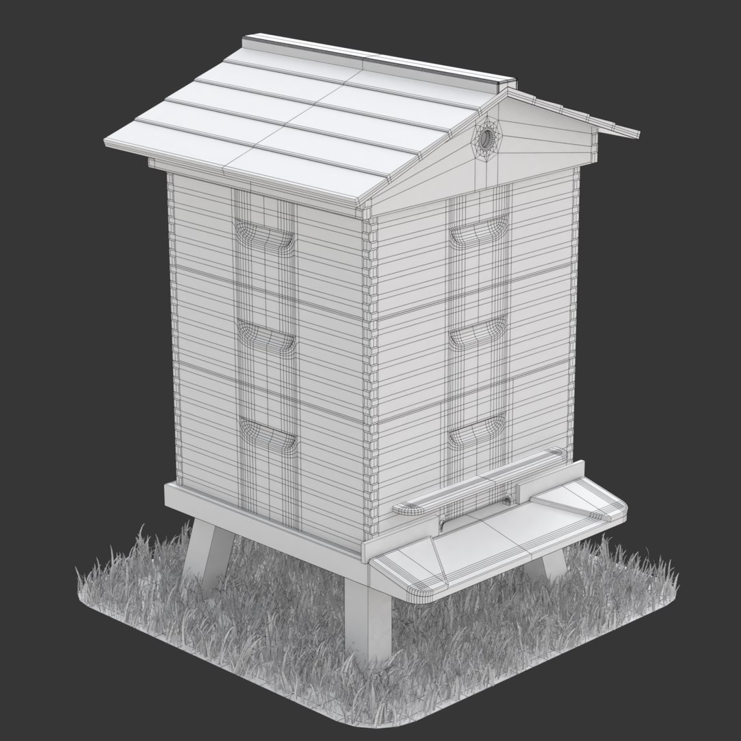 Bee hive 3D model - TurboSquid 1365485