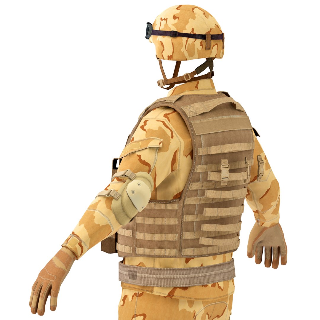Sas Soldier Clothes 3d Model